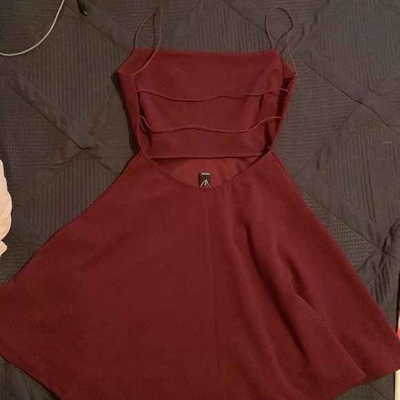 Dresses | Maroon Backless Dress | Poshmark